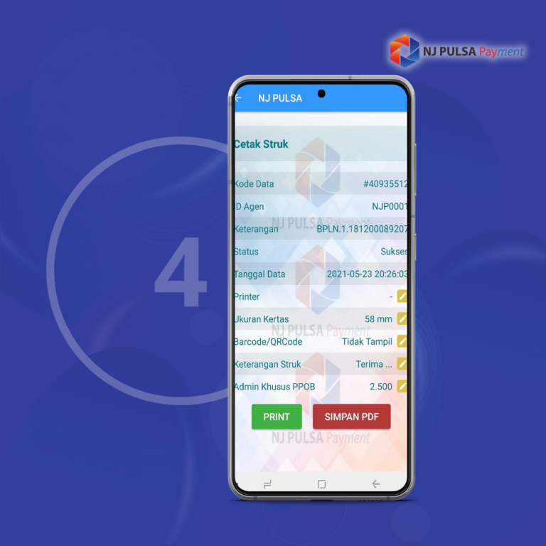 Cara Cetak Struk - Agen Pulsa, Top Up Go-Pay, OVO & PPOB Termurah